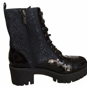 Guess | Shoes | Guess Waitea Womens Black Combat Lace Up Platform Boots ...